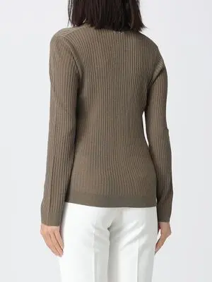 Liu Jo Viscose Knit Polo Shirt - Olive