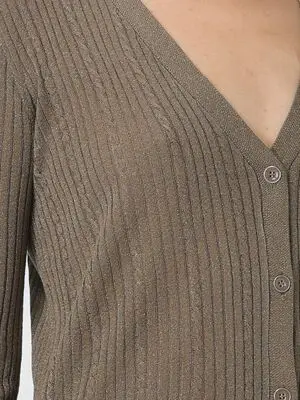 Liu Jo Viscose Knit Polo Shirt - Olive