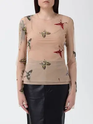 Blumarine Jersey Top - Camel