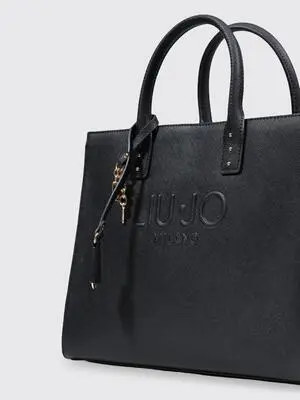Liu Jo Saffiano Faux Leather Top Handle Bag - Black