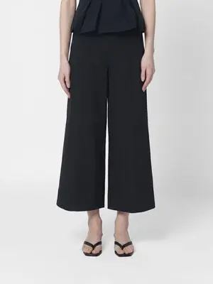 Simkhai Cotton Blend Cropped Trousers - Black