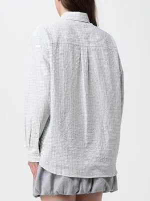 DUNST Cotton Checkered Shirt - Ivory