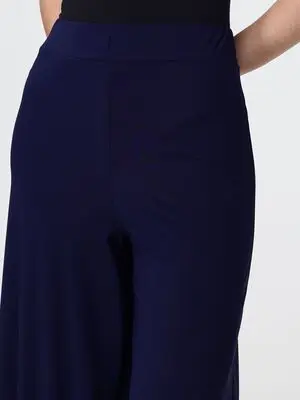 Malìparmi High-waisted Wide-leg Jersey Palazzo Trousers