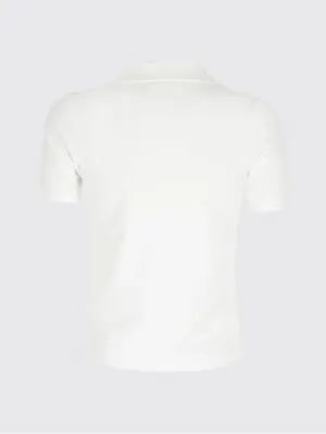 ROBERTO COLLINA Viscose Polo Shirt - Ecru