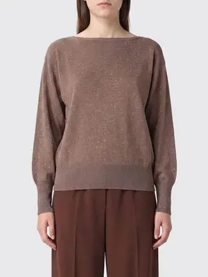 Herno Lurex And Viscose Boat Neck Sweater - Grey