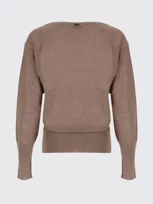 Herno Lurex And Viscose Boat Neck Sweater - Grey