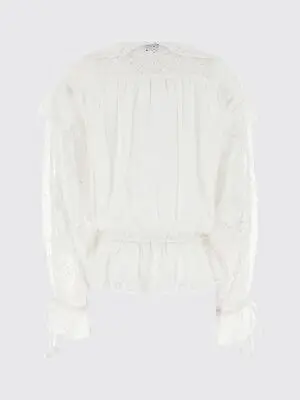 Isabel Marant Étoile Nowana V-neck Blouse With Embroidered Lace Inserts