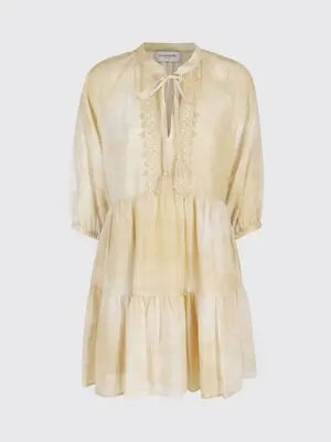 ERMANNO FIRENZE Cotton Blend Mini Chemisier Dress