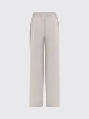 Herno High-waisted Jersey Palazzo Trousers With Drawstring - Grey