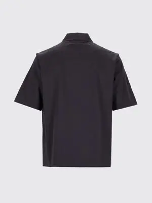 Herno Casual Short-sleeved Shirt With French Collar And Patch Pockets - Blue