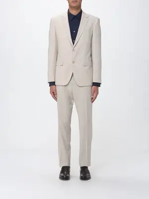 BOSS Single Breasted Suit In Virgin Wool Blend - Beige