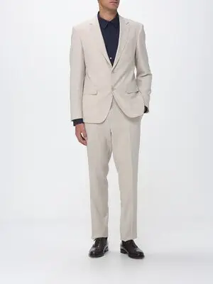 BOSS Single Breasted Suit In Virgin Wool Blend - Beige