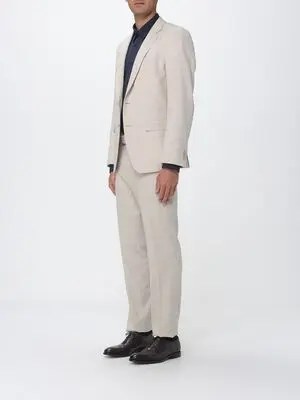 BOSS Single Breasted Suit In Virgin Wool Blend - Beige