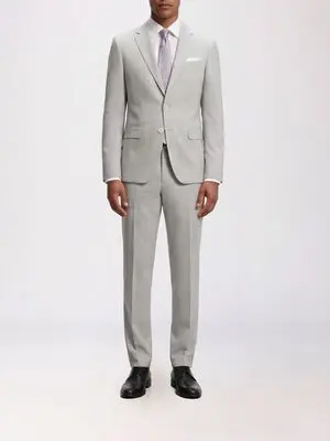 BOSS Single Breasted Suit In Virgin Wool Blend - Grey