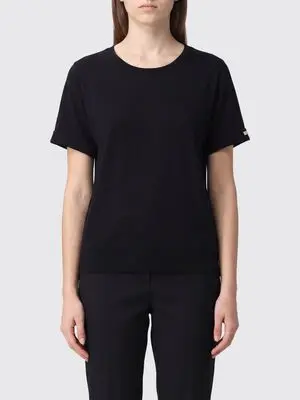 Herno Short-sleeved Crew Neck T-shirt In Lyocell - Black