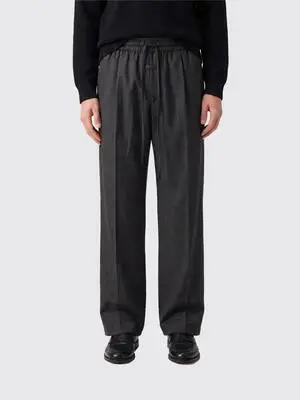 Fear Of God Wide-leg Pure Virgin Wool Pants With Drawstring Waist - Grey
