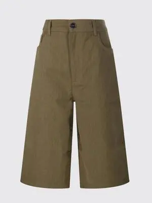 RÓHE High-waisted 5-pocket Knee-length Bermuda Shorts - Green