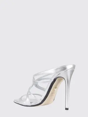 ALEVI MILANO Laminated Leather High-heeled Stiletto Mules
