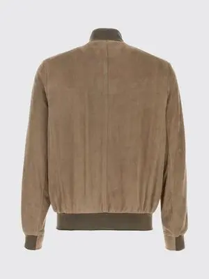 MOORER Suede Bomber Jacket