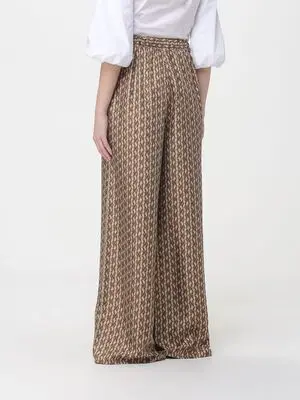 Max Mara Printed Silk Palazzo Trousers
