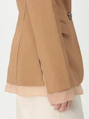 Pinko Tailored Blazer With Single Button Detail - Brown