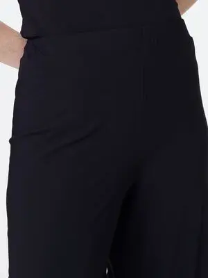 Malìparmi High-waisted Wide-leg Jersey Pants - Black