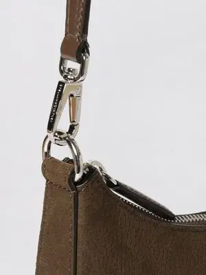 Stella McCartney Logo Perforated Shoulder Bag - Brown