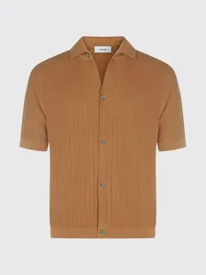 LARDINI Cotton Polo Cardigan