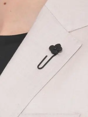 LARDINI Single-breasted Blazer In Virgin Wool And Silk