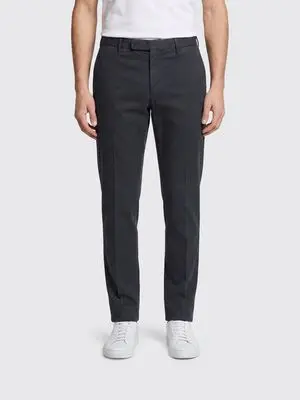 Incotex Tailored Trousers In Stretch Cotton - Navy