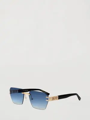 Dsquared2 Tone Metal Aviator Sunglasses With Pink Lenses - Gold