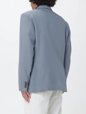 LARDINI Double-breasted Virgin Wool Blazer