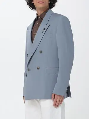 LARDINI Double-breasted Virgin Wool Blazer