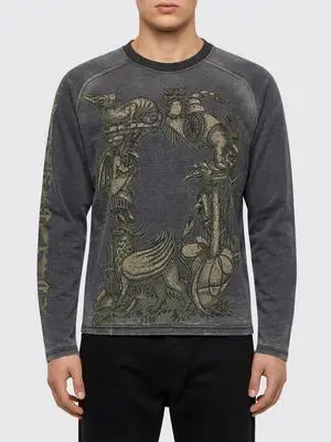 DIESEL® Printed Cotton Blend T-shirt - Grey