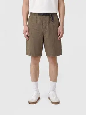 Comme Des Garçons Gingham Linen Blend Shorts With Drawstring