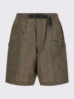 Comme Des Garçons Gingham Linen Blend Shorts With Drawstring