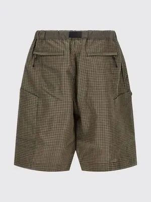 Comme Des Garçons Gingham Linen Blend Shorts With Drawstring