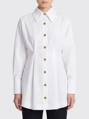 Balmain Cotton Poplin Chemisier Dress - White