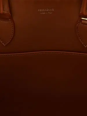 FERRAGAMO Hug Woven Nappa Bag