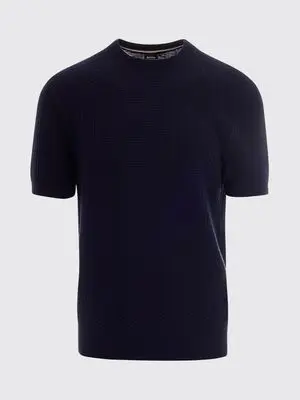BOSS Cotton Crew Neck Sweater - Blue
