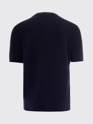 BOSS Cotton Crew Neck Sweater - Blue