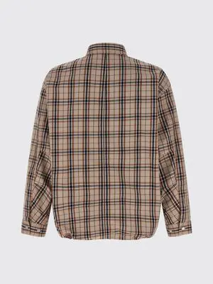 Comme Des Garçons Tartan Cotton Blend Shirt Jacket With Patch Pockets