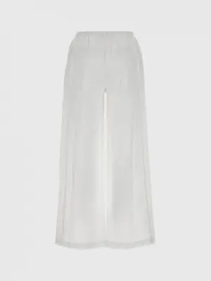 Gimaguas High-waisted Wide-leg Cotton Palazzo Pants