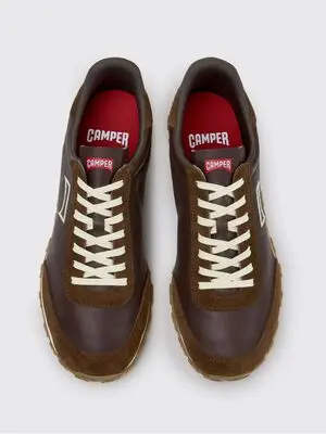 Camper Drift Walk Leather And Suede Sneakers With Vibram Sole