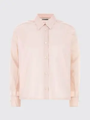 JIL SANDER Classic Cotton Shirt With Long Sleeves And Pointed Collar - Pink