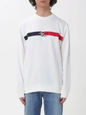 Tommy Hilfiger Relaxed Cotton Sweatshirt With Logo - Ecru