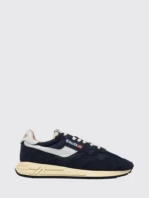 AUTRY Reelwind Nylon And Suede Leather Sneakers With Jagged Sole - Blue