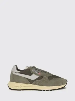 AUTRY Reelwind Two-tone Nylon And Suede Low Top Sneakers - Green