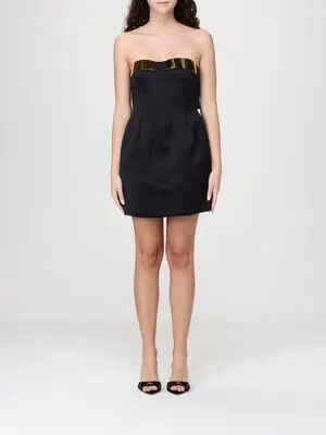 Elisabetta Franchi Crêpe Mini Dress - Black