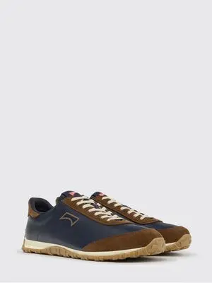 Camper Two-tone Leather And Suede Sneakers With Vibram Sole